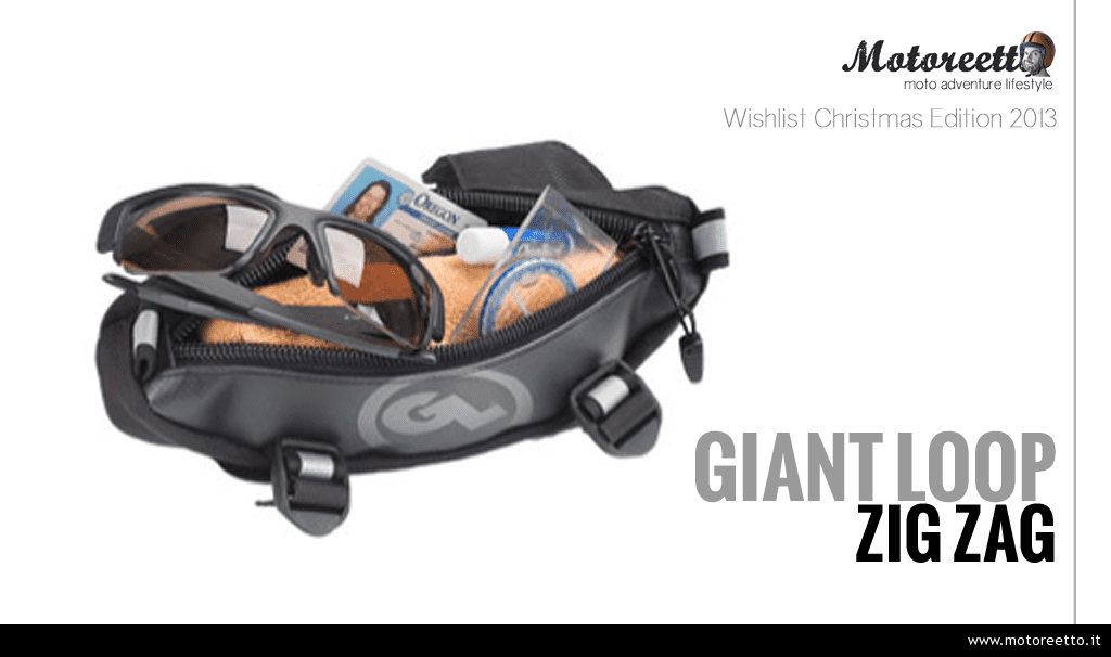 Giant loop handlebar bag zig zag - Motoreetto